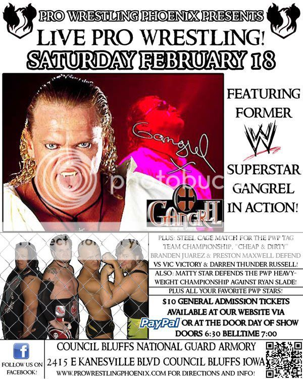 Pro Wrestling Phoenix returns Saturday Feb 18th with former WWE ...